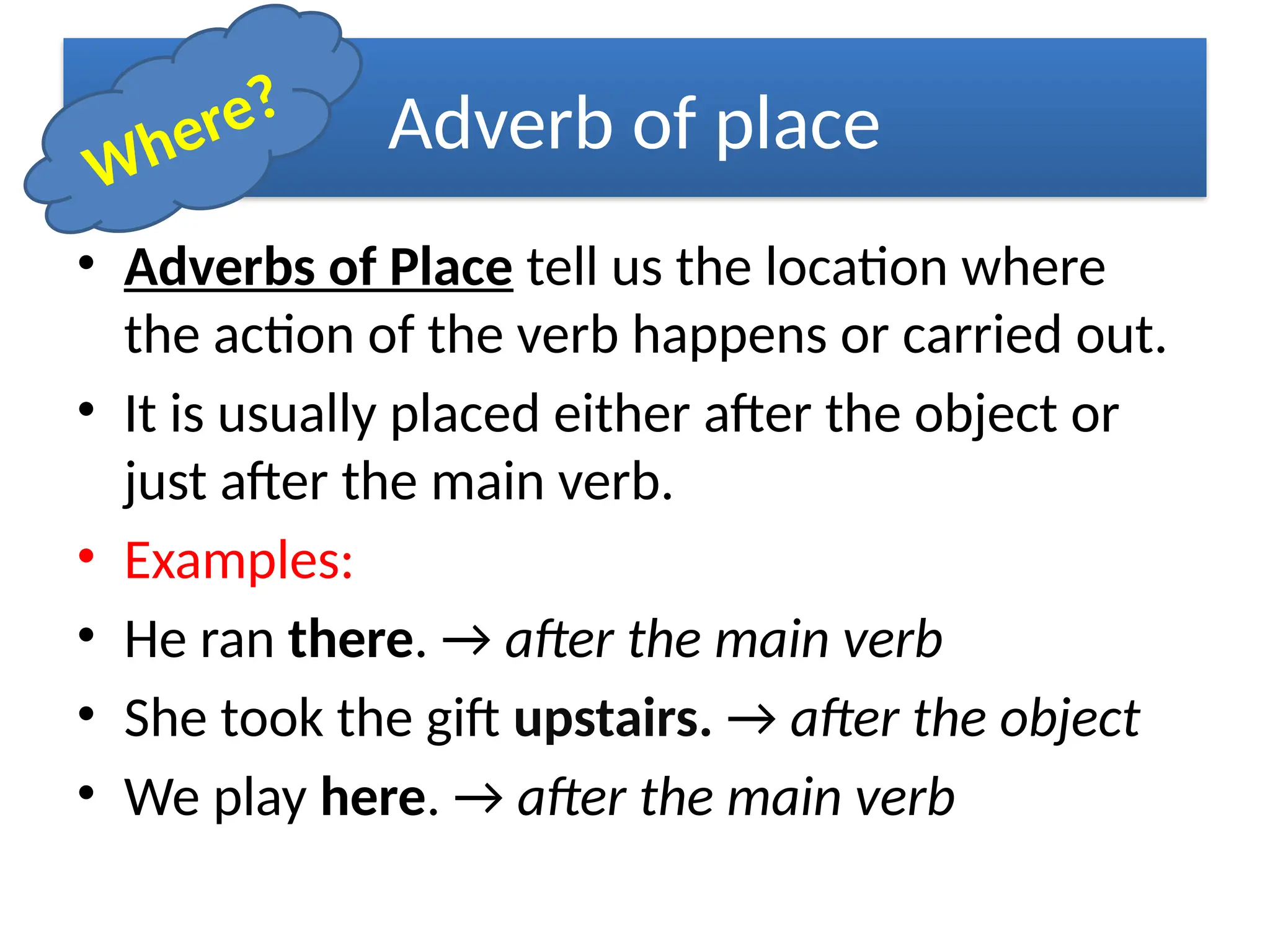 Grammar lesson on Adverb and Its types ( including exercise) | PPT