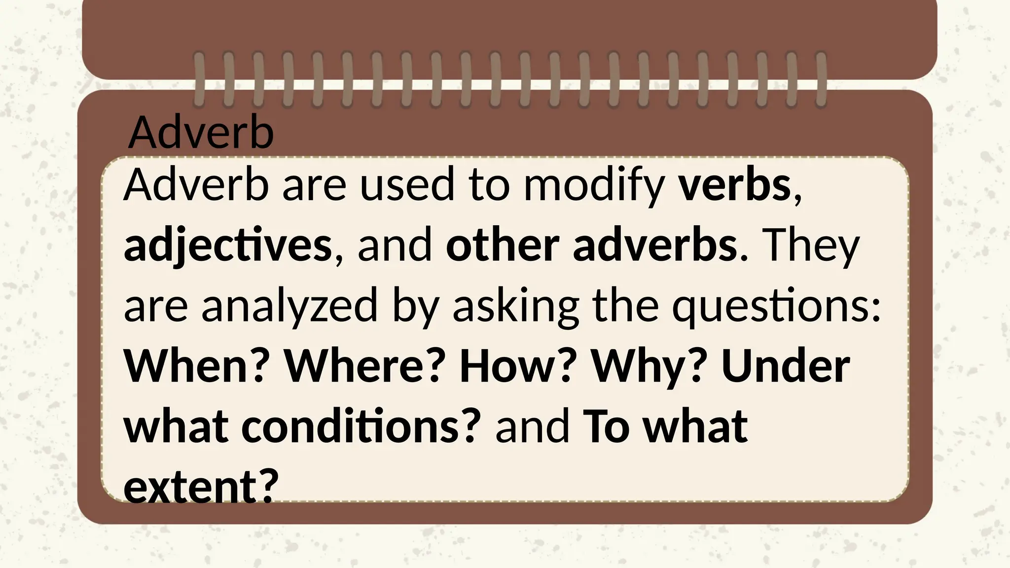 Adverbs as a Modifying Word for Verb, Adjective and another Adverb 2025 ...