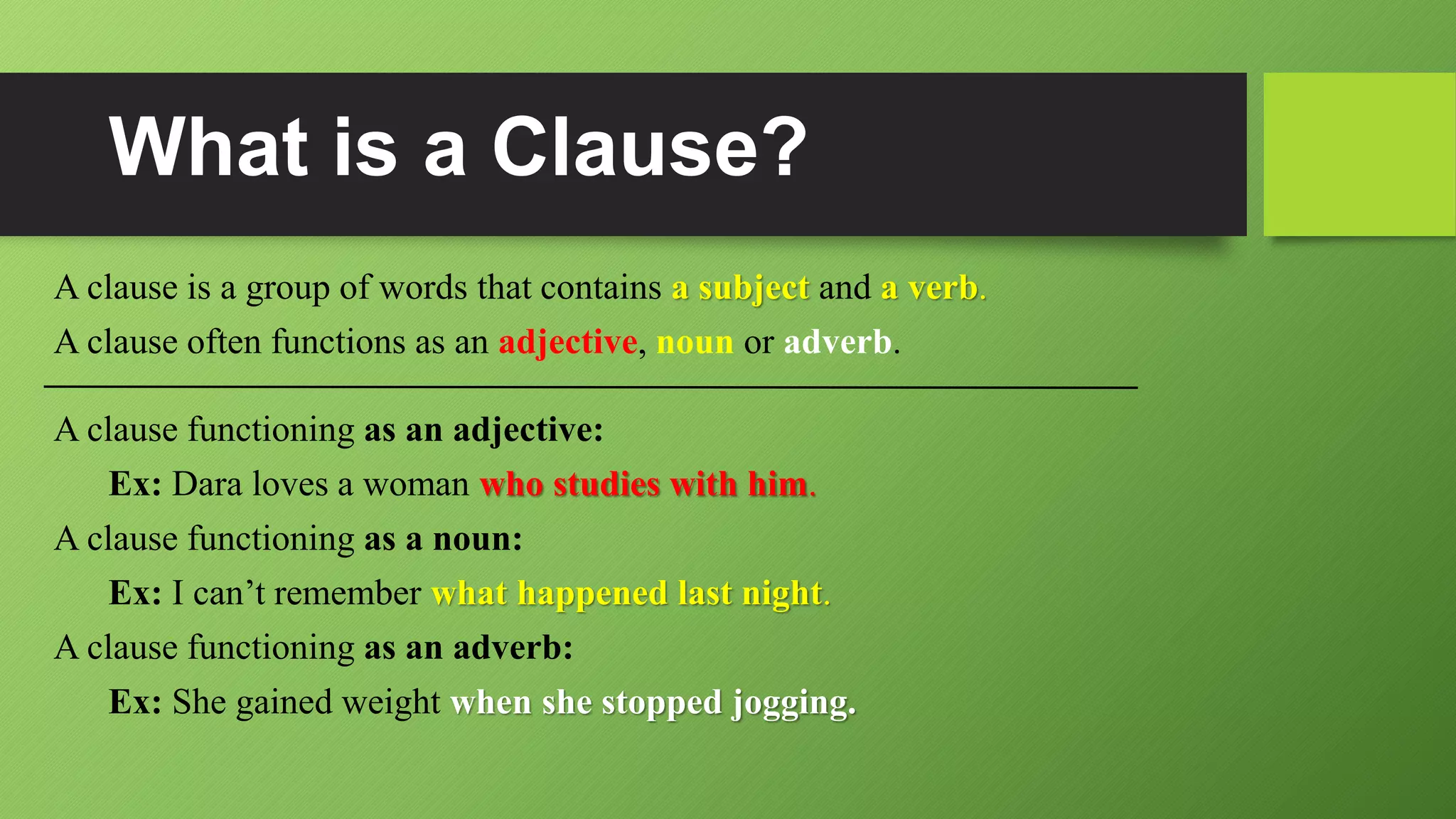 8 Types of Adverb clause | PPTX