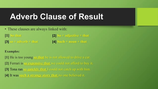 8 Types of Adverb clause | PPTX