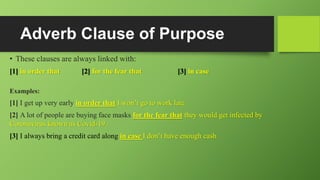 8 Types of Adverb clause | PPTX