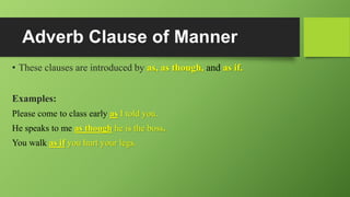 8 Types of Adverb clause | PPTX
