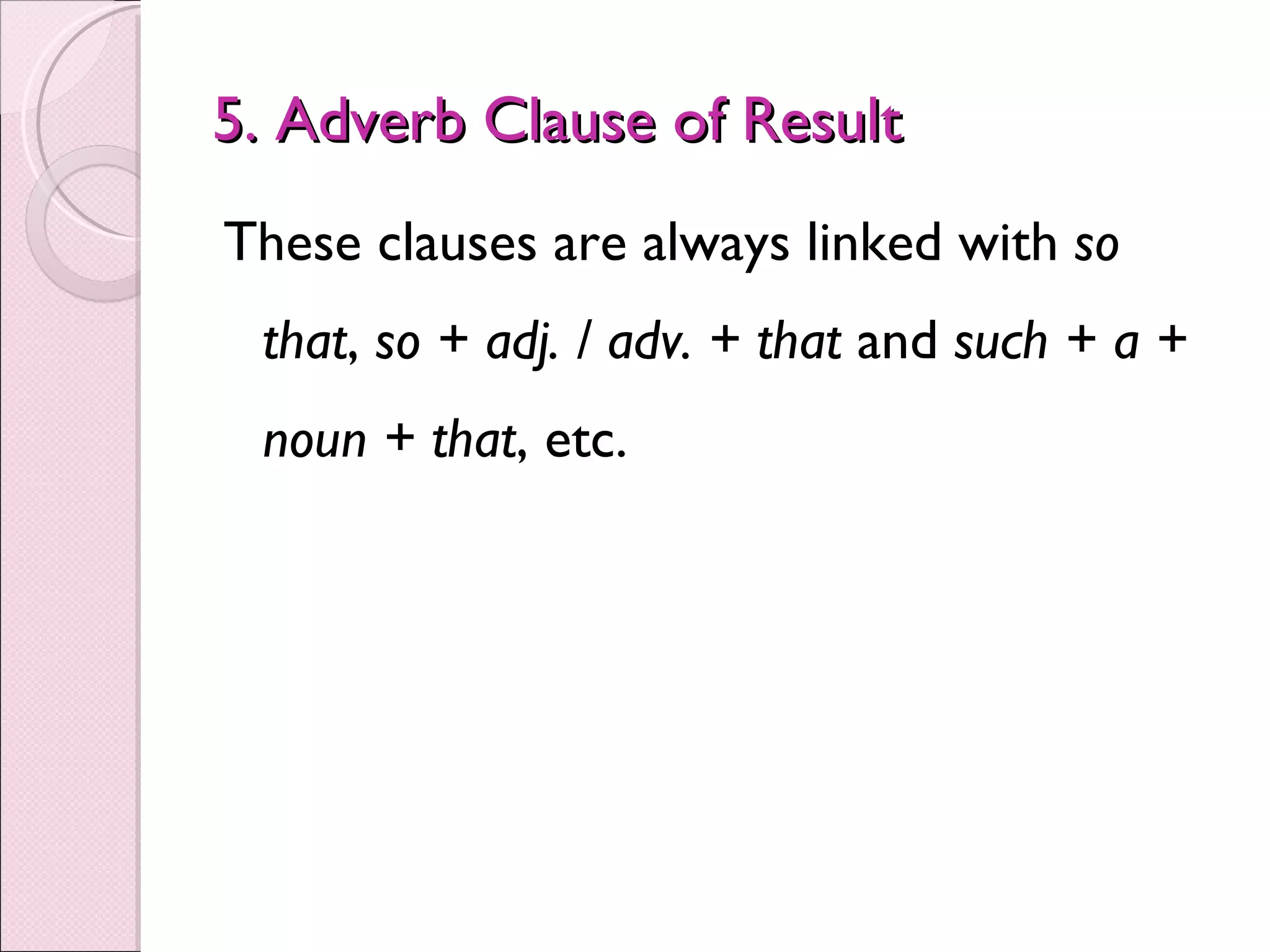 Adverb clauses | PPT