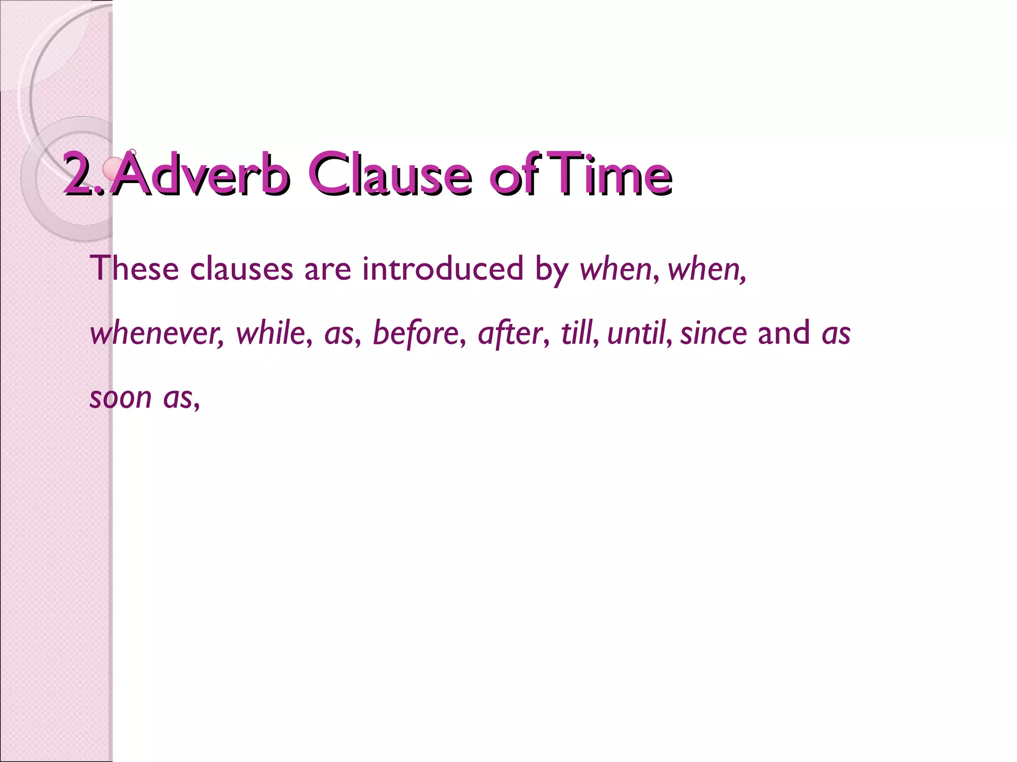 Adverb clauses | PPT