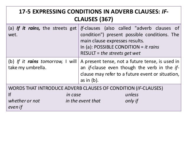 Adverb clauses