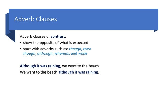 Adverb clauses | PPT