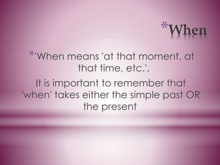 Adverb Clauses of Time | PPTX