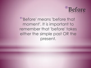 Adverb Clauses of Time | PPTX