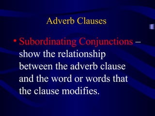 Adverb Clause | PPT