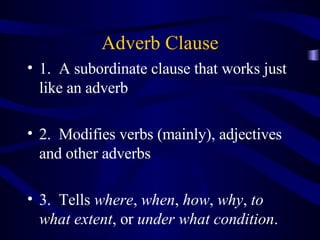 Adverb Clause | PPT