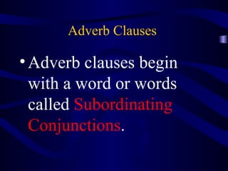 Adverb Clause | PPT