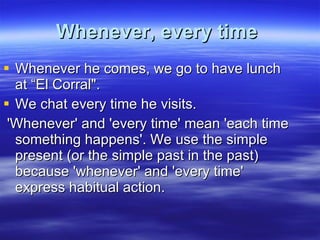 Adverb clauses with time expressions | PPT