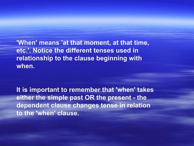 Adverb clauses with time expressions | PPT
