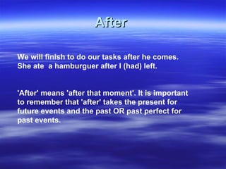 Adverb clauses with time expressions | PPT