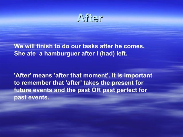 Adverb clauses with time expressions | PPT