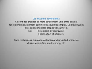 Adverbe | PPT
