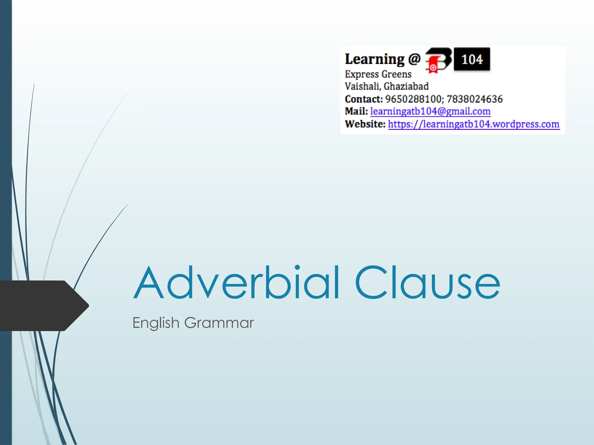 the example of complex sentence adverbial clause | PPTX