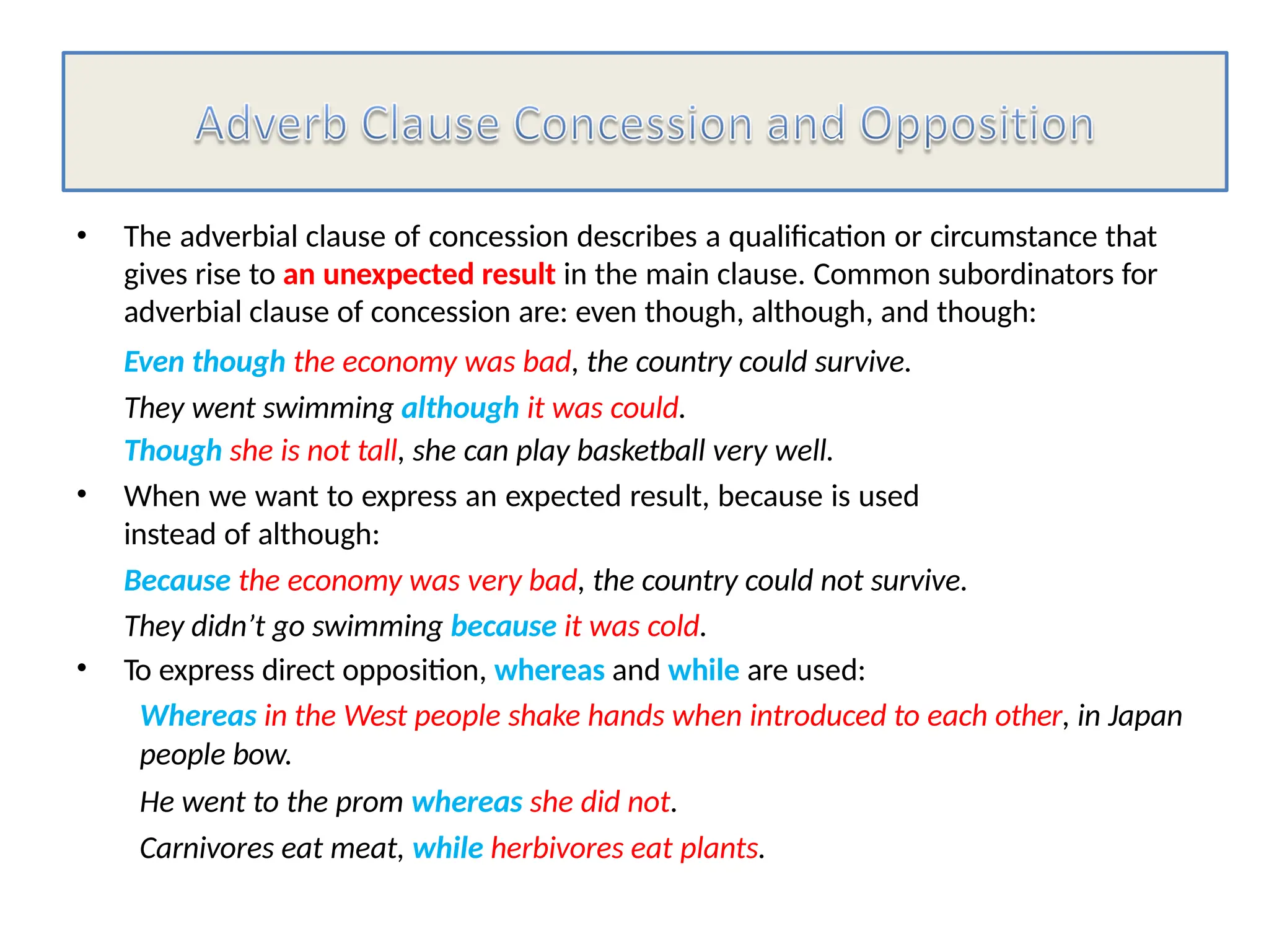Introduction to Adverbial Clause for primary | PPTX