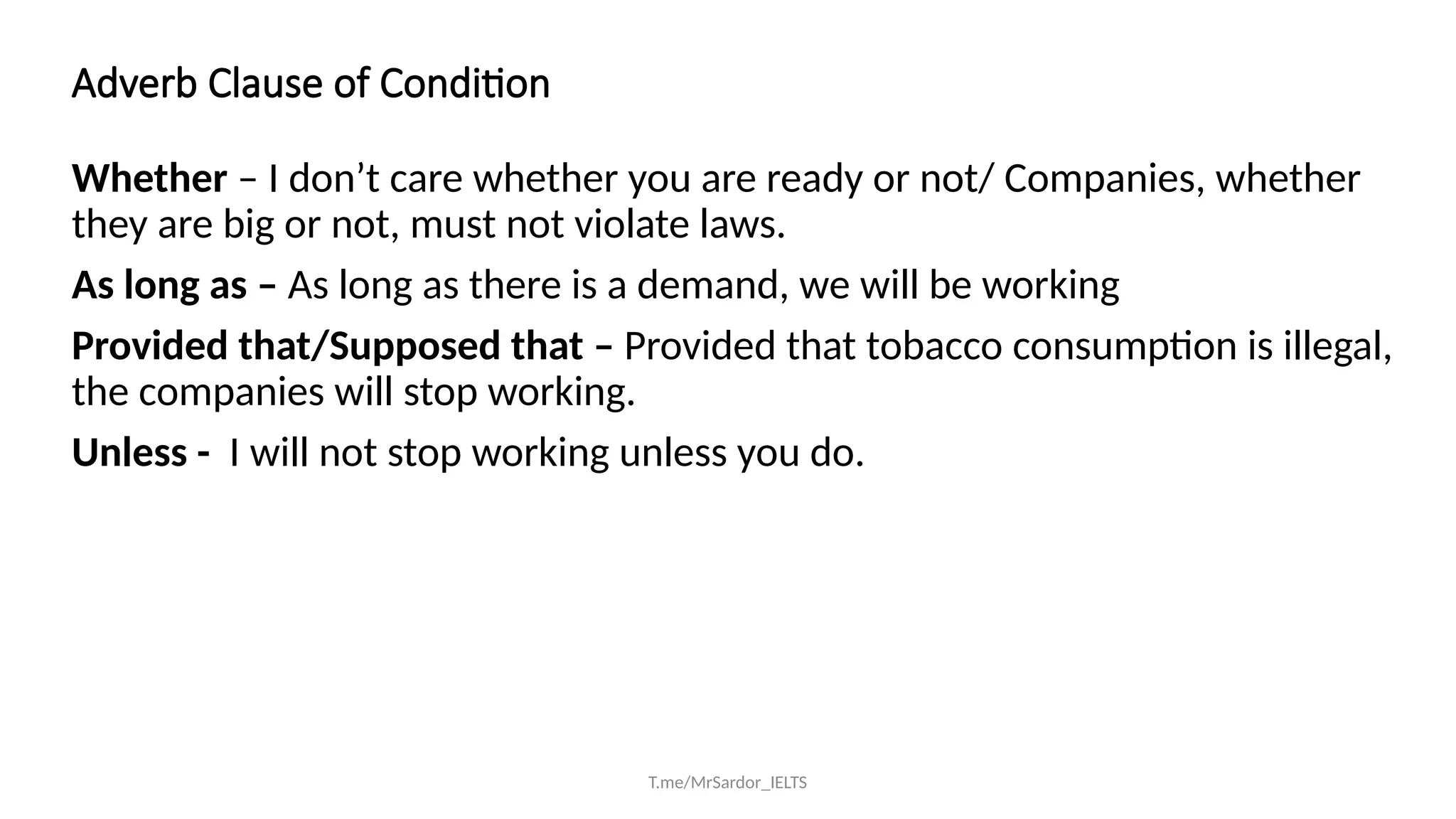 Adverbial and relative clauses. IELTS grammar | PPT