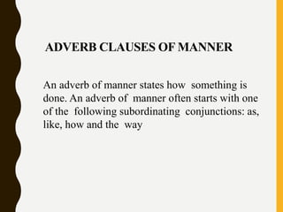 Adverbial clauses sama cheraghpour | PPT
