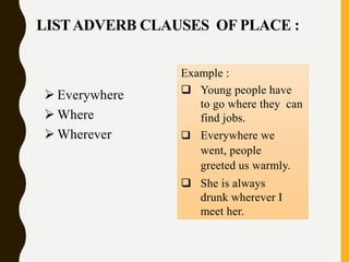 Adverbial clauses sama cheraghpour | PPT