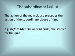Adverbial clauses; adverbial clauses of time | PPTX