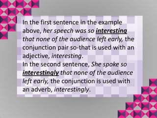 Adverbial conjuctions | PPTX