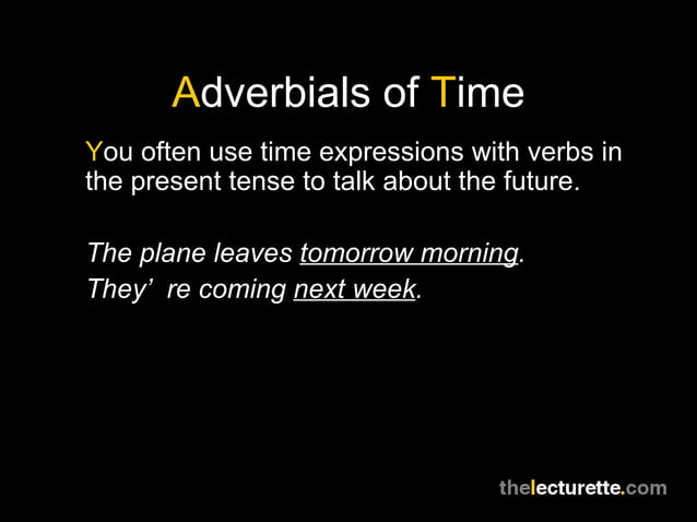 Adverbials of Time | PPT