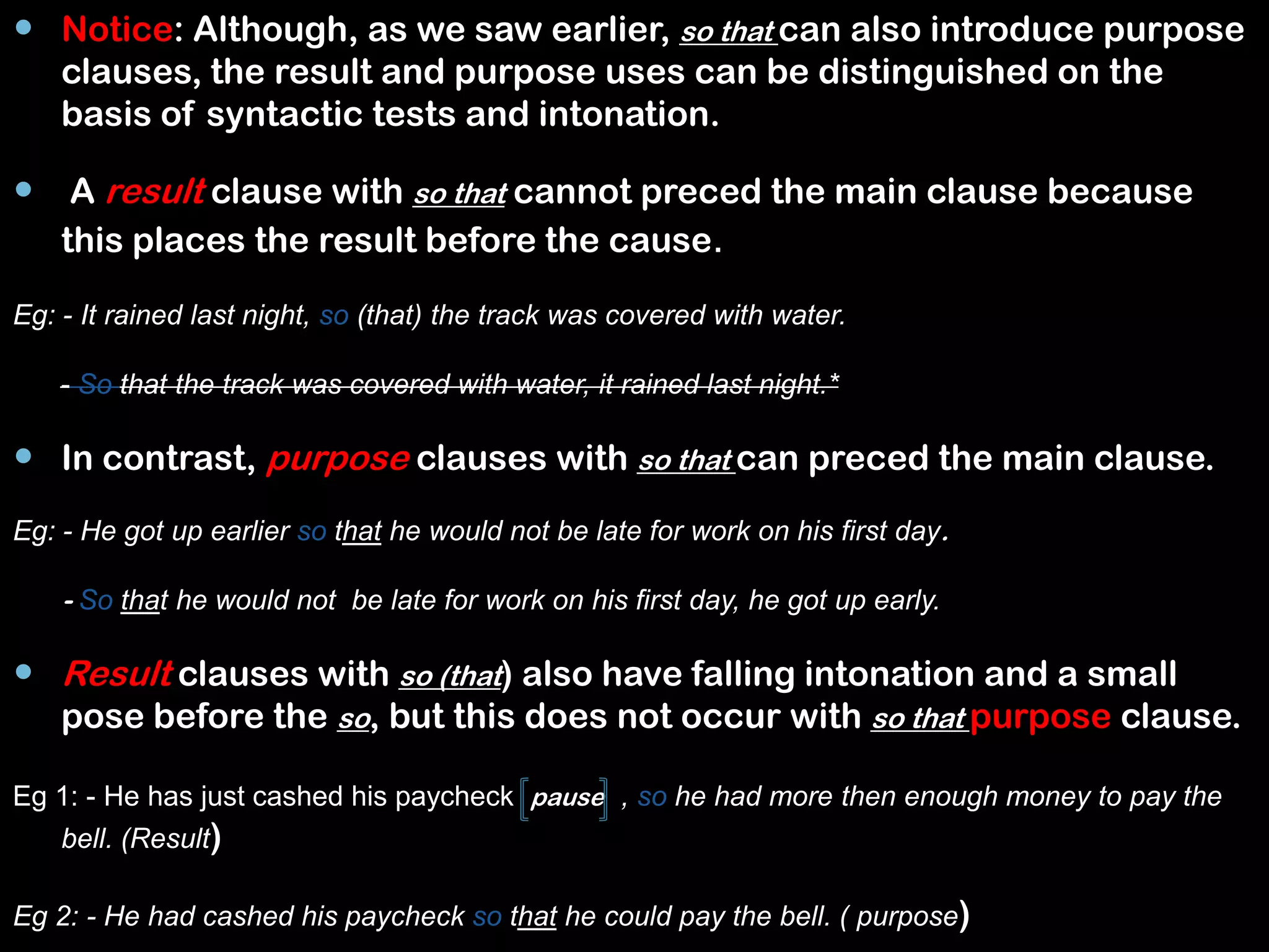 Adverbial subordinate clauses | PPT