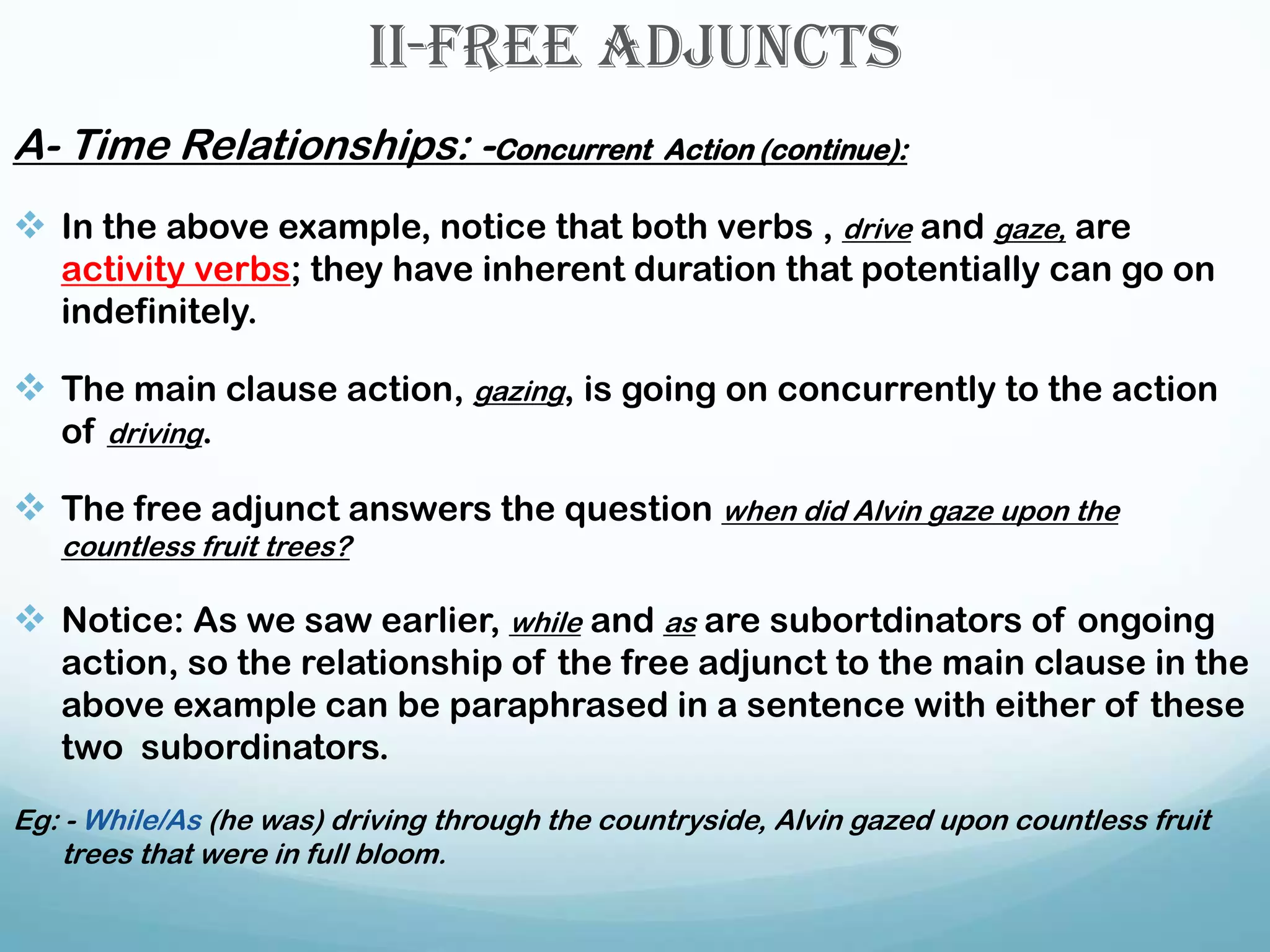 Adverbial subordinate clauses | PPT
