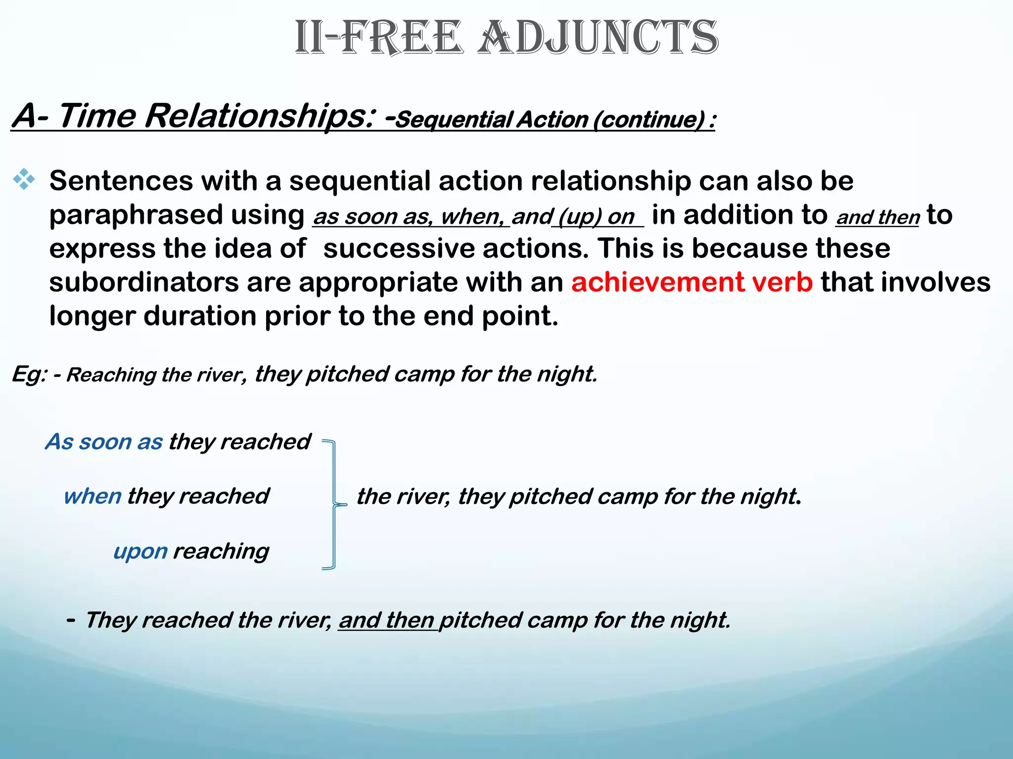 Adverbial subordinate clauses | PPT