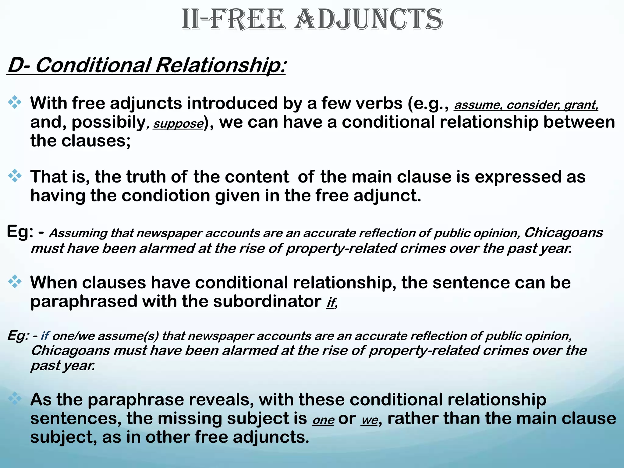 Adverbial subordinate clauses | PPTX