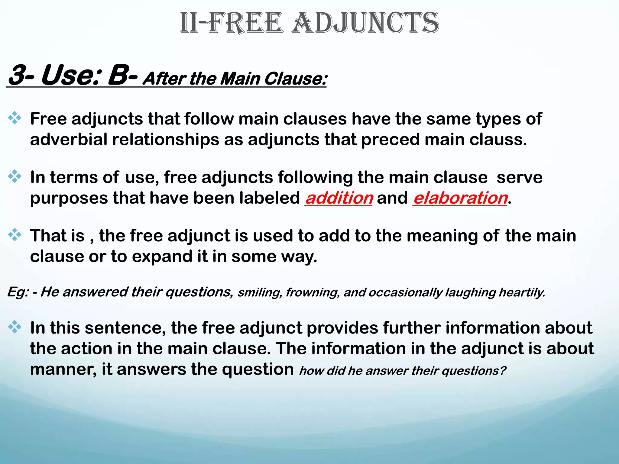 Adverbial subordinate clauses | PPTX