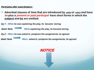 Adverbial subordinate clauses | PPTX