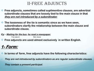 Adverbial subordinate clauses | PPTX
