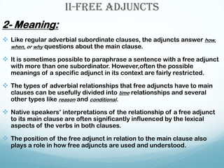 Adverbial subordinate clauses | PPTX