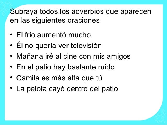 30 Ejemplos De Oraciones Con Adverbios Solo Tips