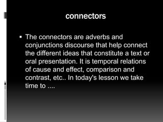 Adverbios y conectores | PPT