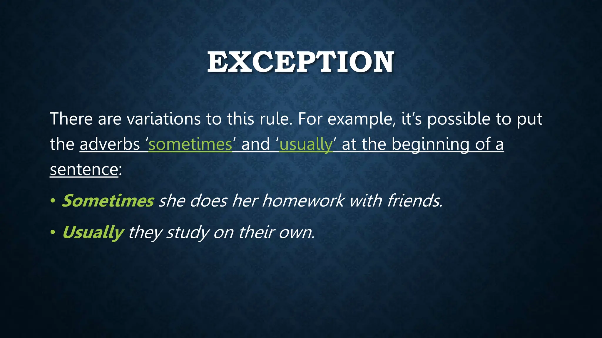 Adverb of Frequency- Cambridge Global English Year 9- Unit 8 | PPT