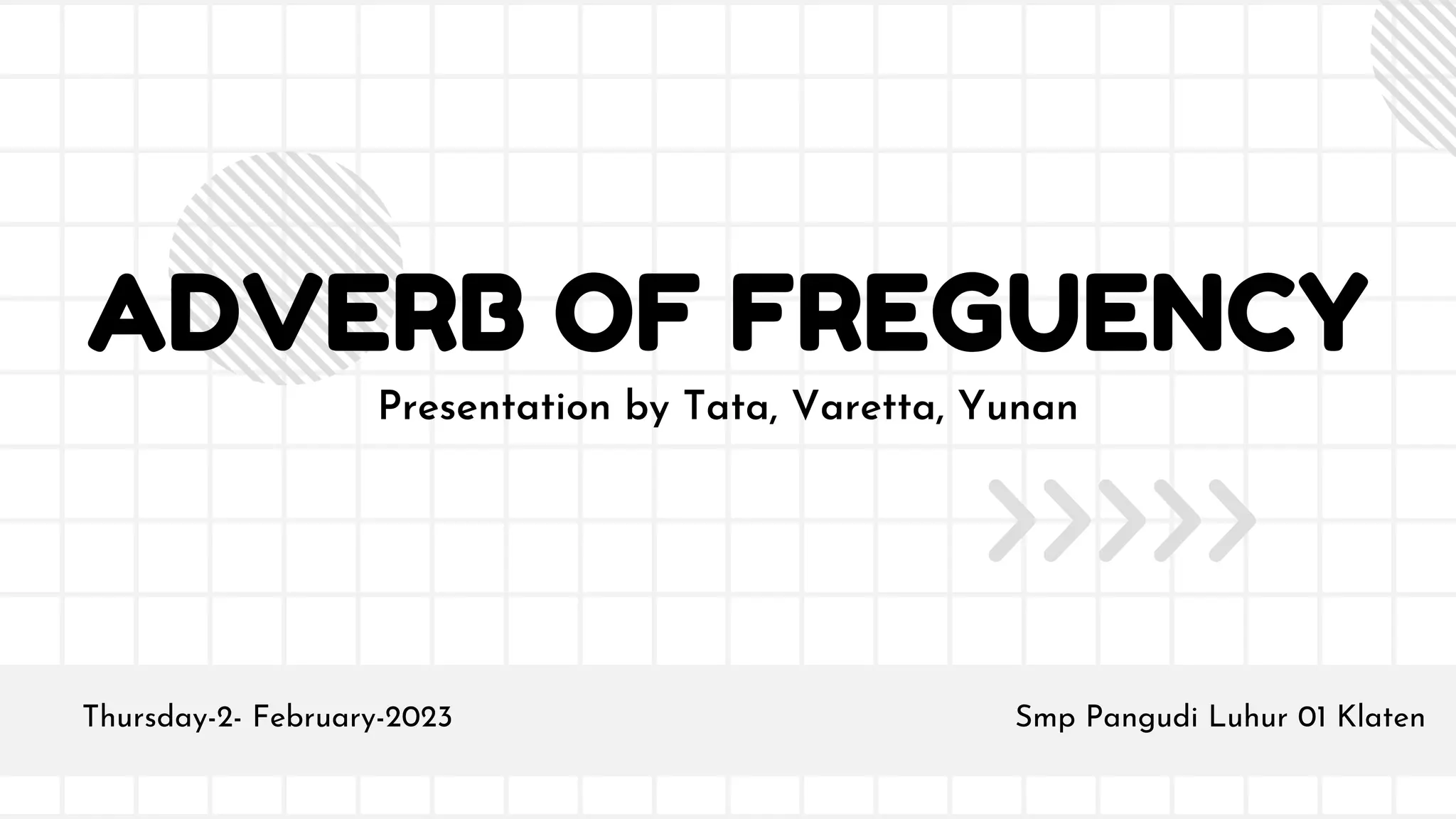 Students presentation adverb of frequency | PDF