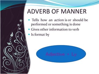 Adverb of manner | PPTX