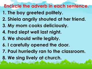Adverbs of Manner for Grade Three Pupils | PPTX
