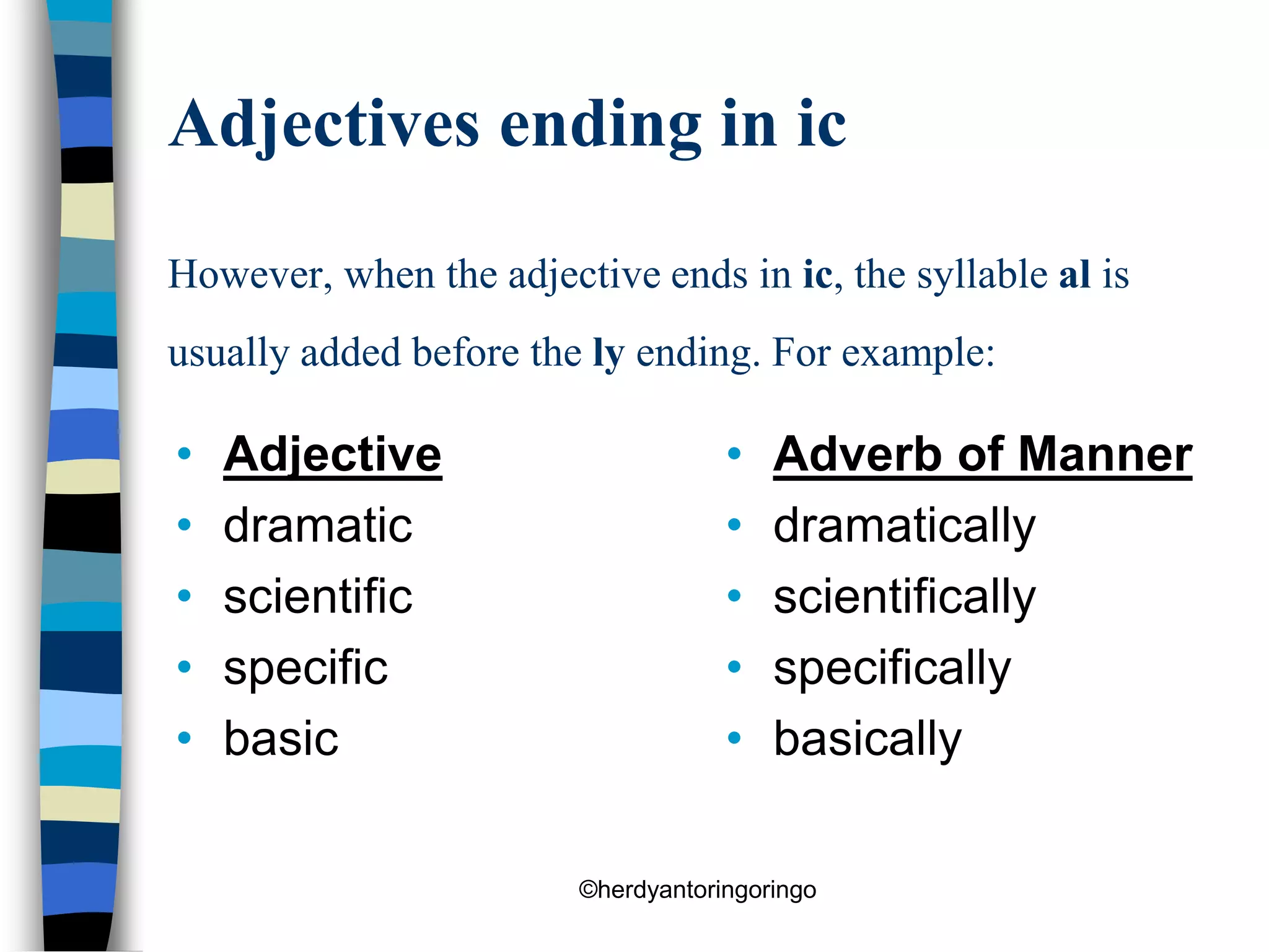 Adverb of manners | PPT
