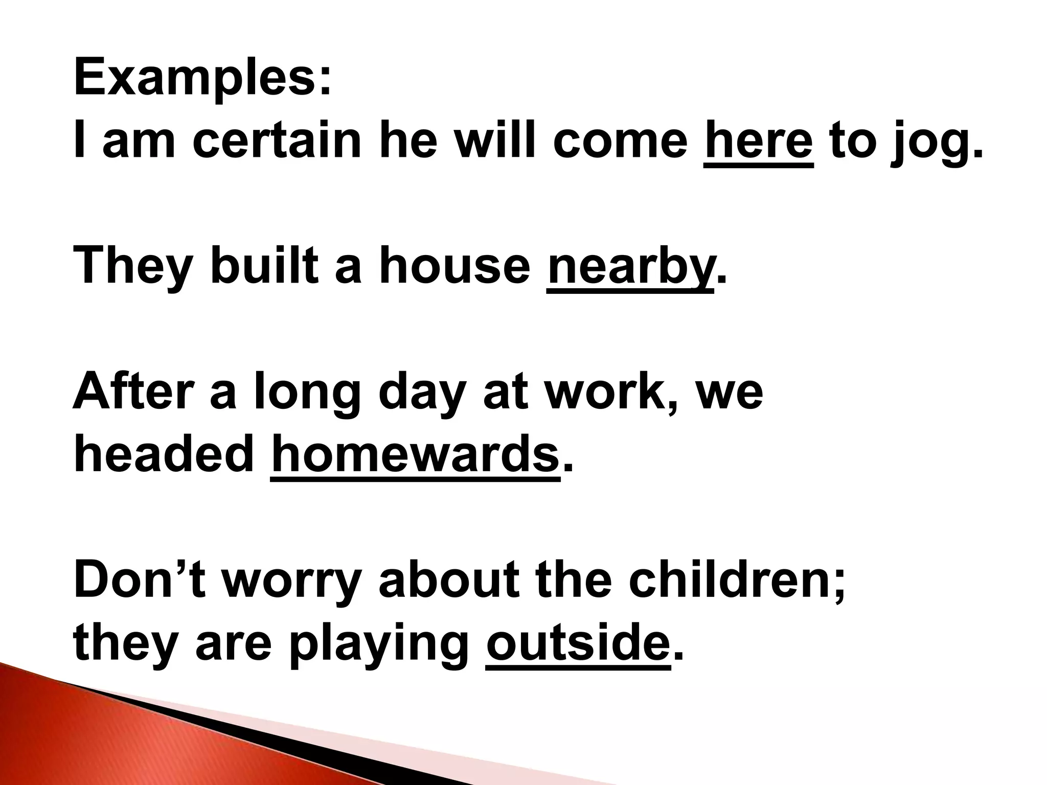 Adverb of place | PPTX