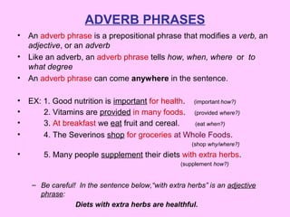 Adverb phrases | PPT