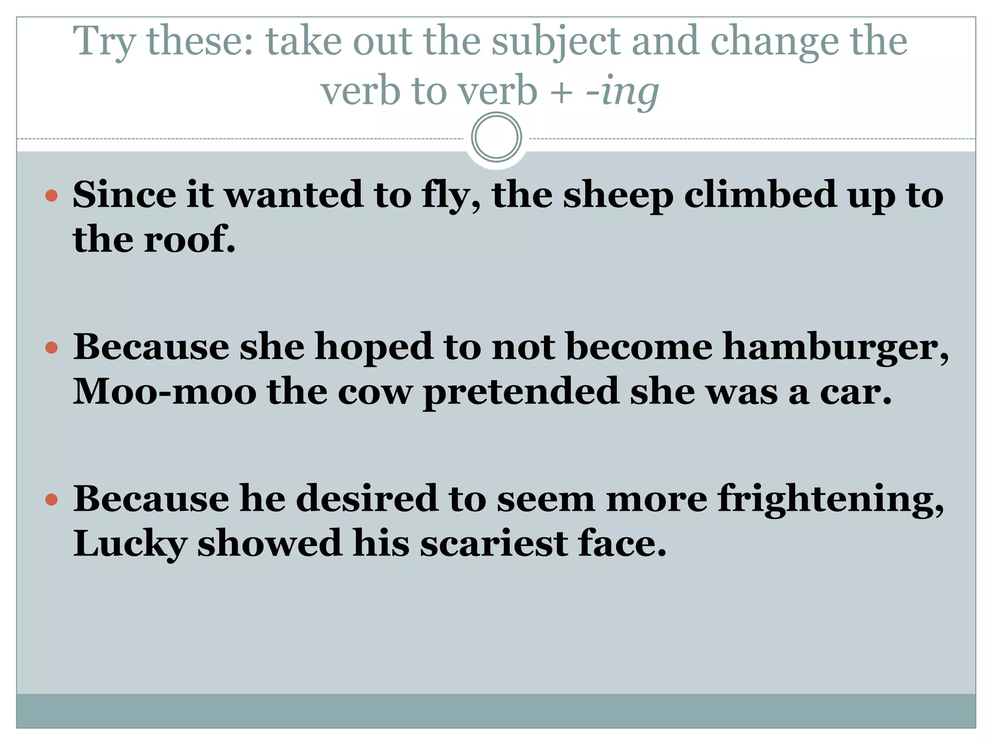 Adverb phrases of reason | PPTX