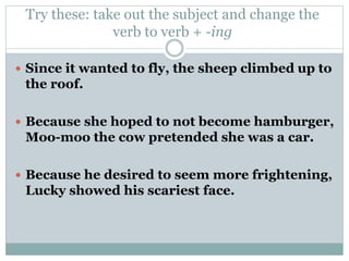 Adverb phrases of reason | PPTX