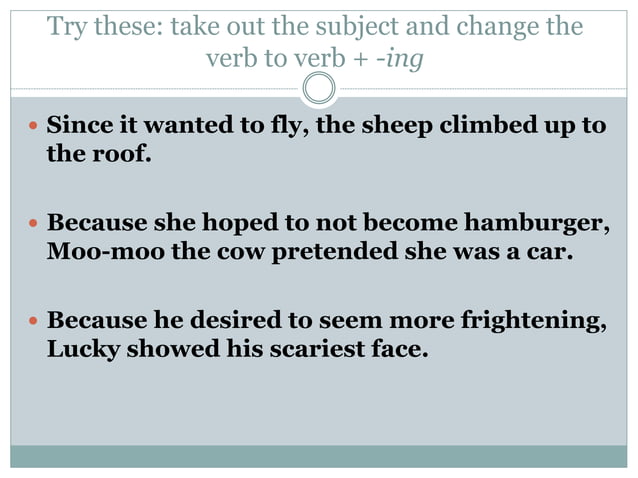 Adverb phrases of reason | PPT