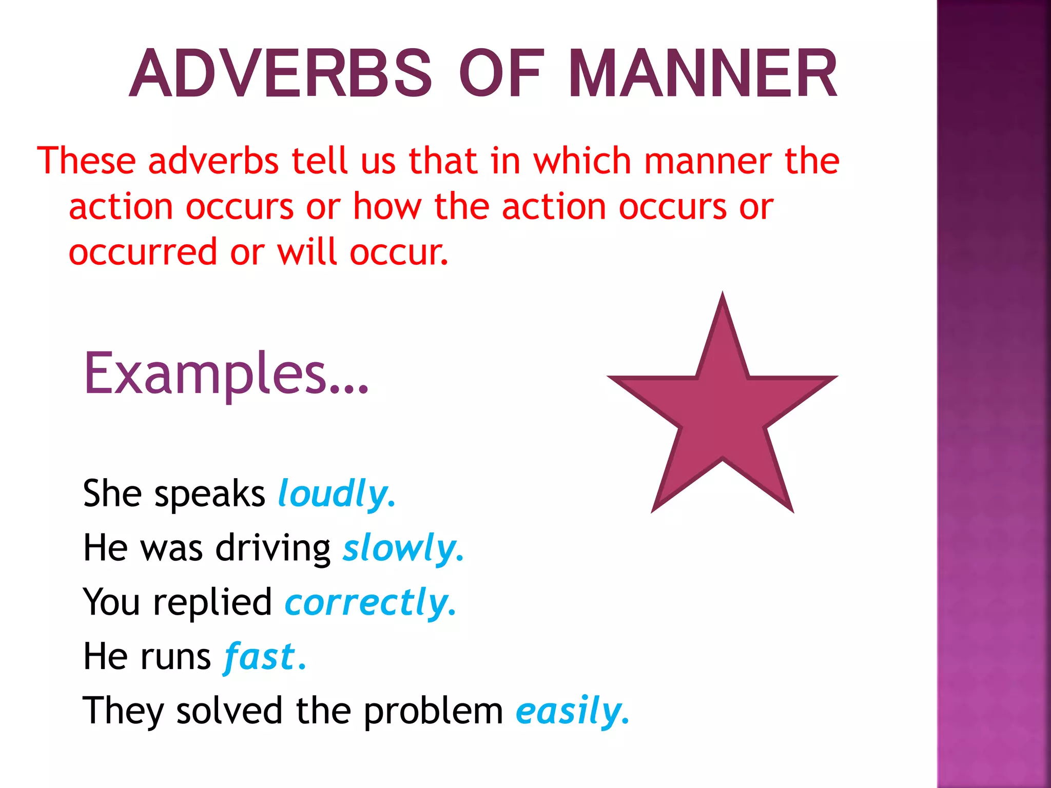 Adverb ppt presentation | PPTX