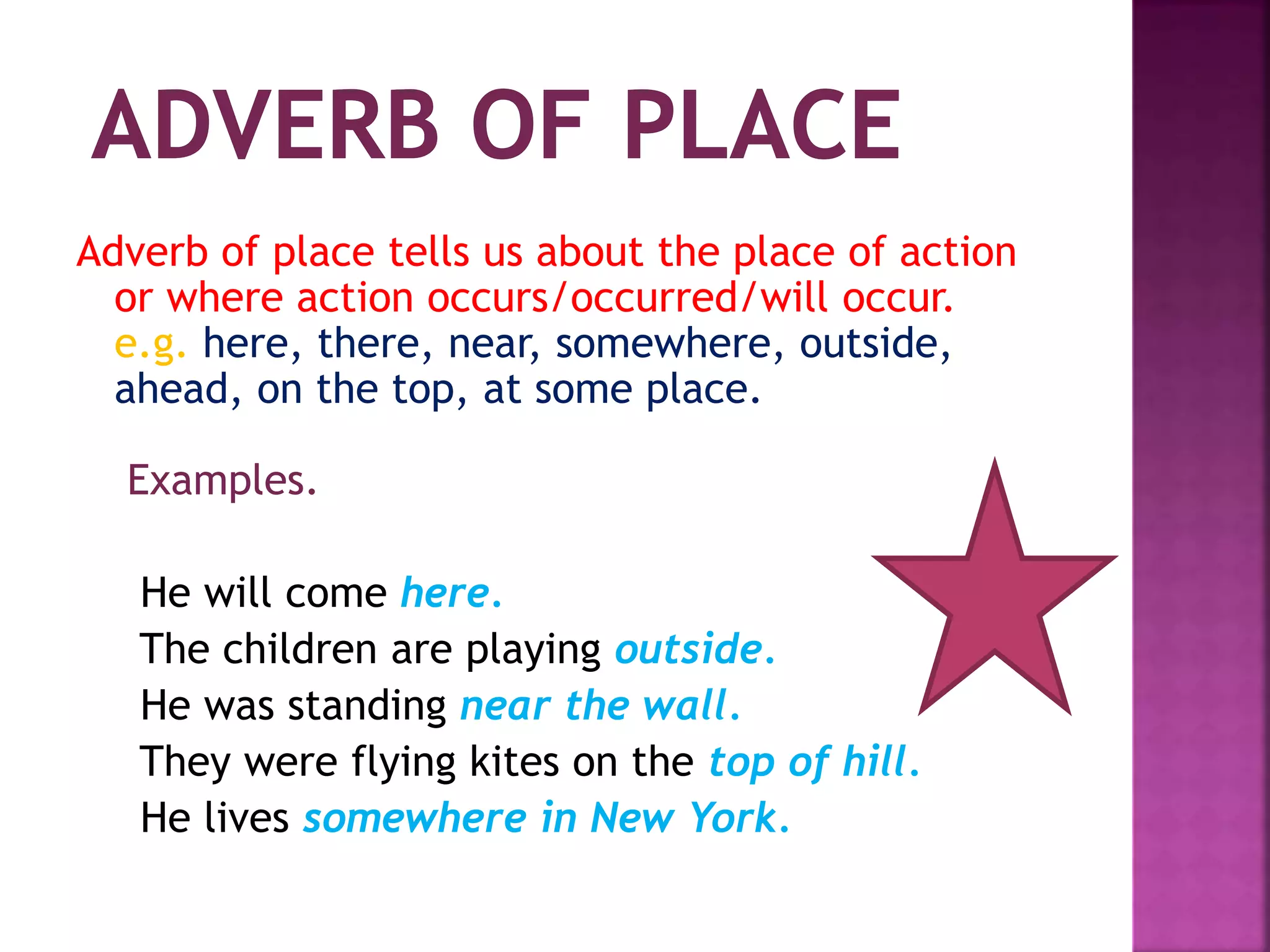 Adverb ppt presentation | PPTX